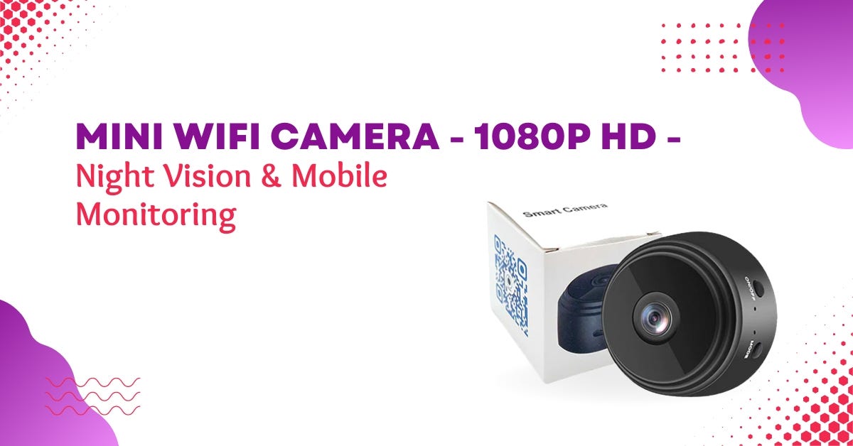 Mini Wifi Camera — 1080p HD — Night Vision & Mobile Monitoring - Louis ...