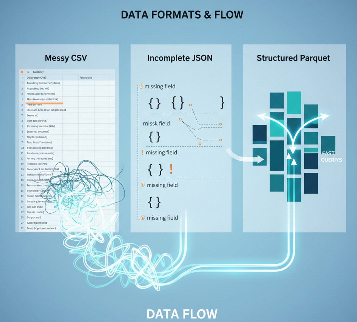 Data Formats Aren’t Neutral: Choosing CSV, JSON, or Parquet the Right Way | by Adrian Iborra ...