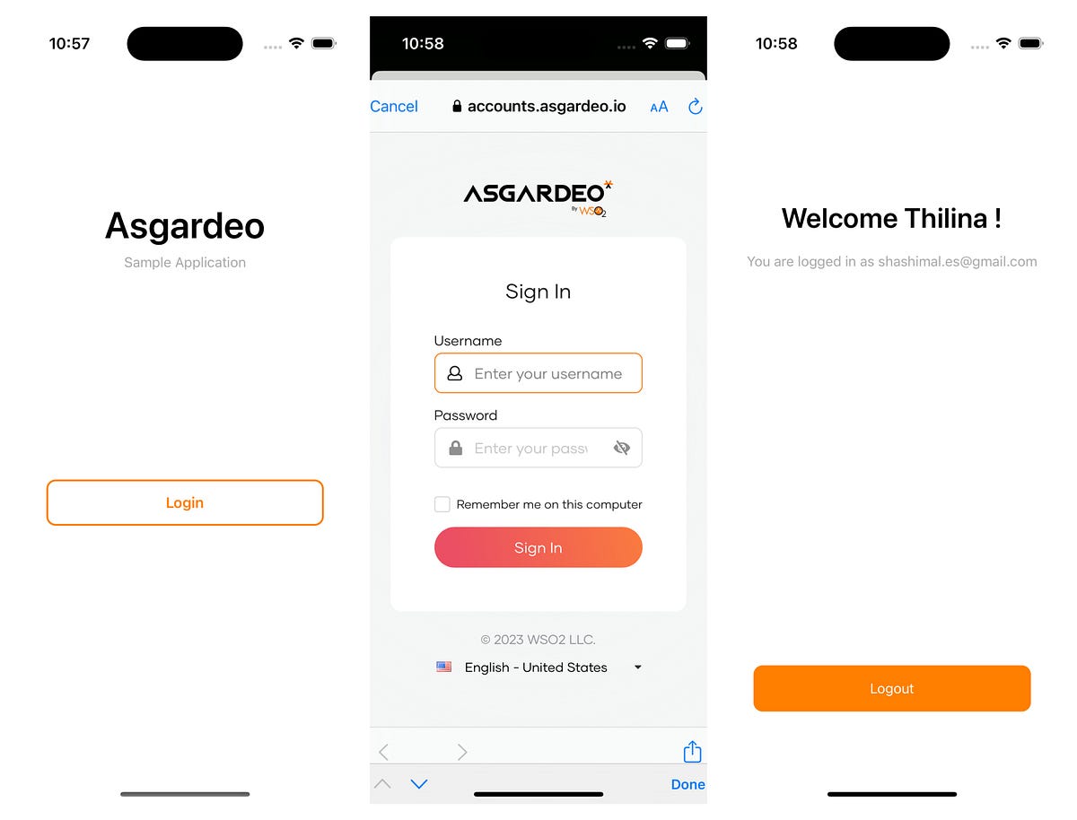 Authenticate Your Ios Application Using Asgardeo By Thilina Shashimal Senarath Medium