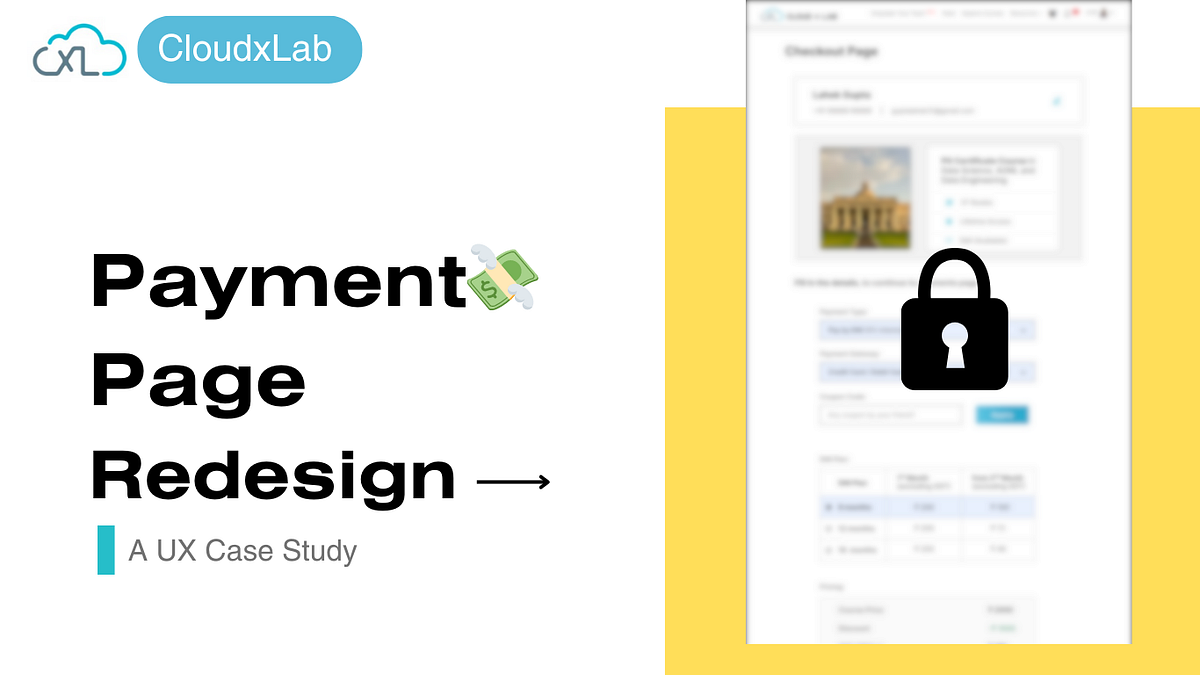 Minimalistic Design: Enhancing CloudxLab’s Payment Page for Max Impact | by Lahek Gupta | Medium