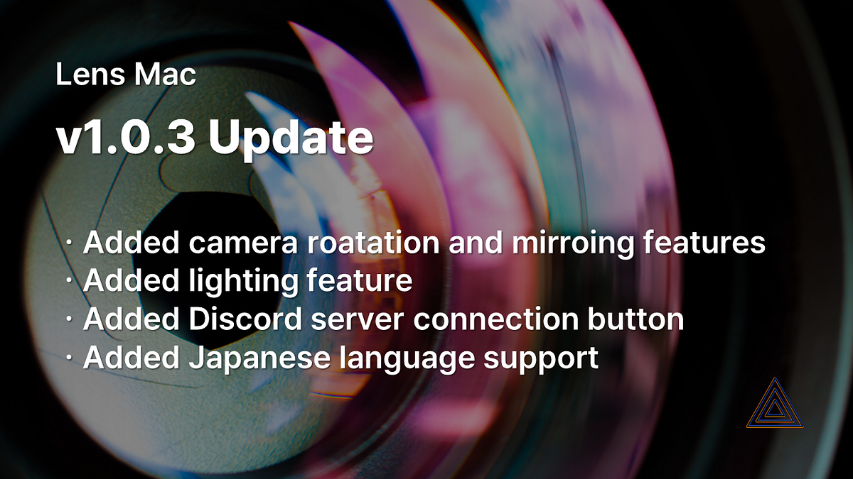 [Mac] PRISM Lens v1.0.3 Update. #Mac | by PRISM Live Studio. Official | PRISM Live Studio | Medium