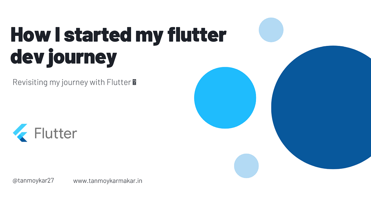 How I started my flutter dev journey | by Tanmoy karmakar | Medium | Medium