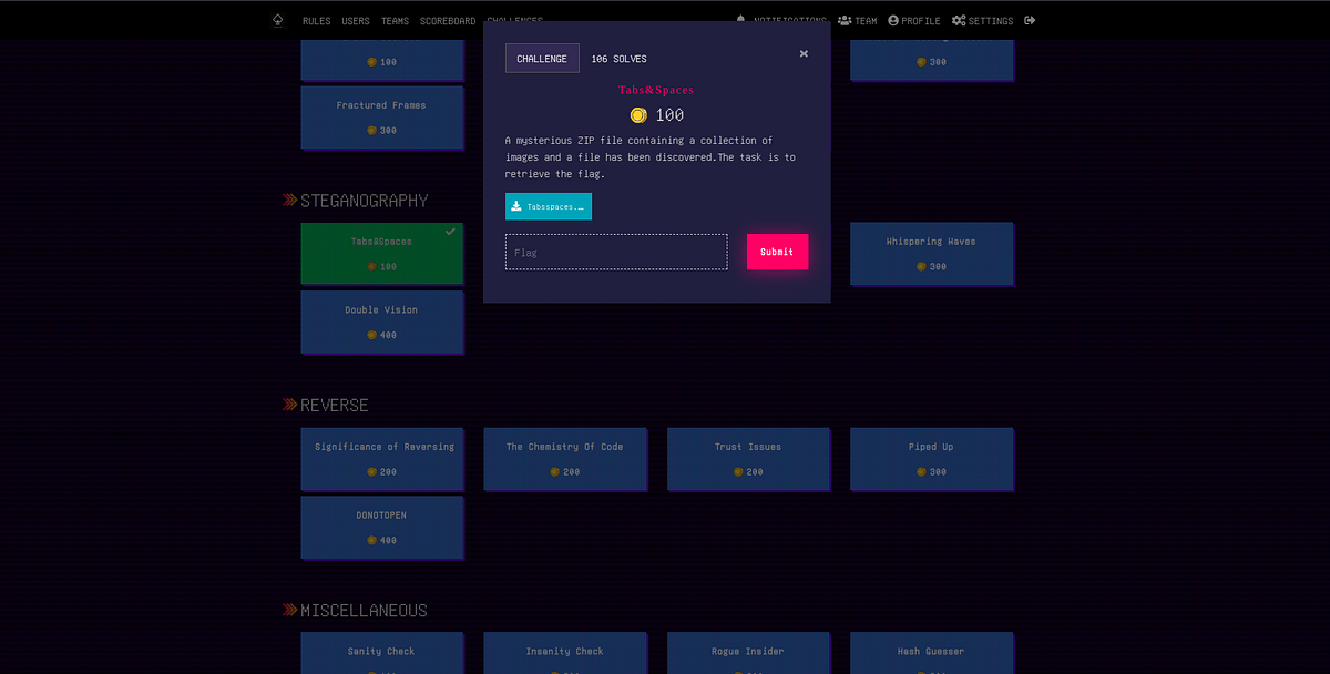 Tabs & Spaces. CTF Challenge Writeup: Tabs & Spaces | by Mr Robot | Medium