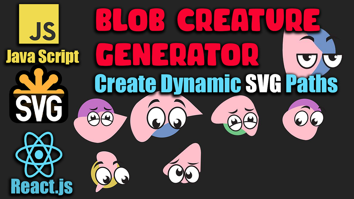 I made an app that generates infinite blob creatures using JavaScript ...