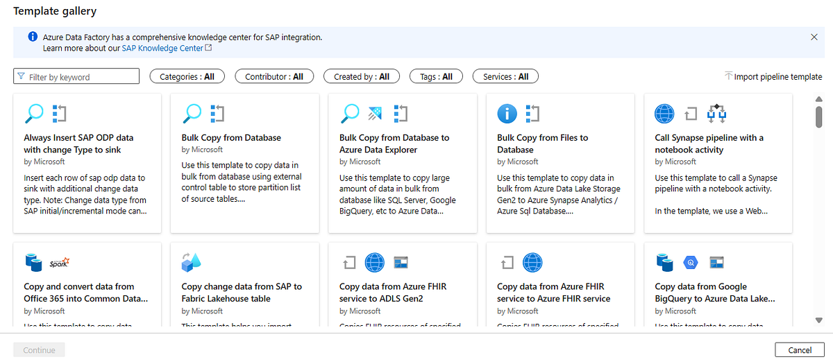 Templates In Building Data Pipelines In Azure Cloud | by Mahendra K ...