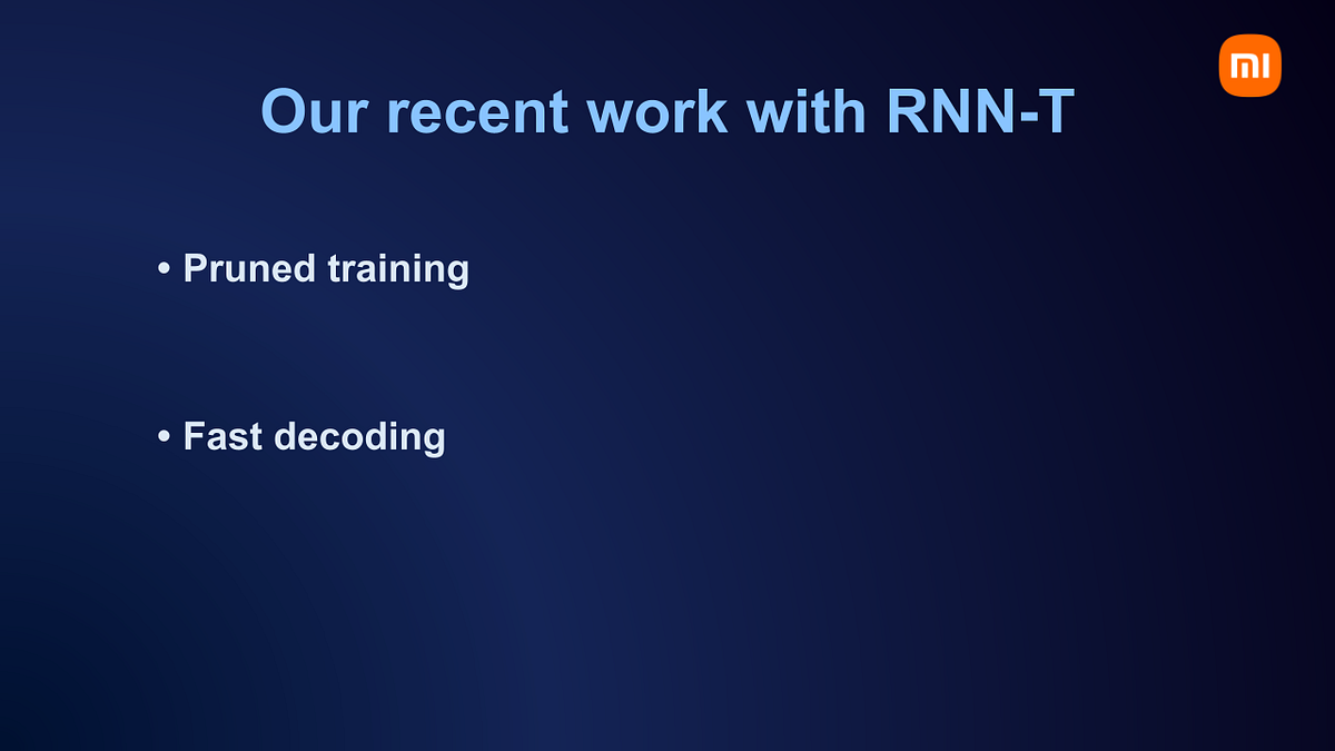 Next-gen Kaldi: recent work with RNN-T | by Nadira Povey | Medium