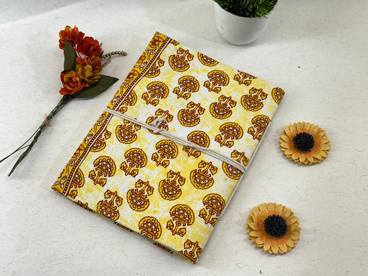 Handmade Paper Cotton Journal for Men’s, Handmade Paper Notebooks, Eco ...