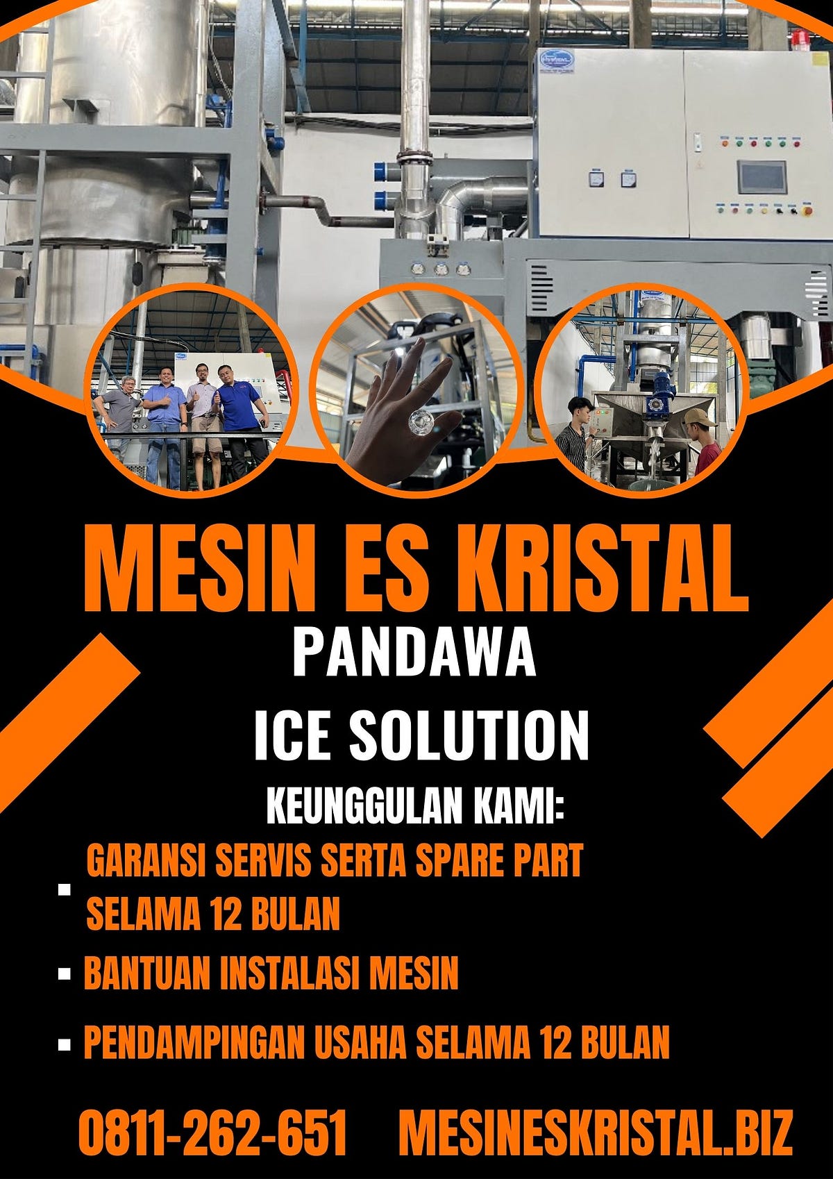 0811–262–651, PELUANG USAHA MESIN, Maluku, Kab. Maluku Tengah - Pusat Mesin Es Batu Kristal - Medium