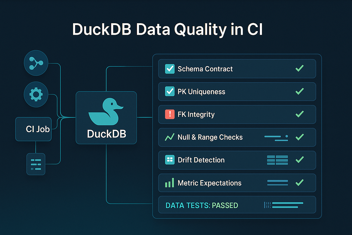 7 DuckDB Data Quality Checks You Can Run in CI | by Praxen | Nov, 2025 | Medium