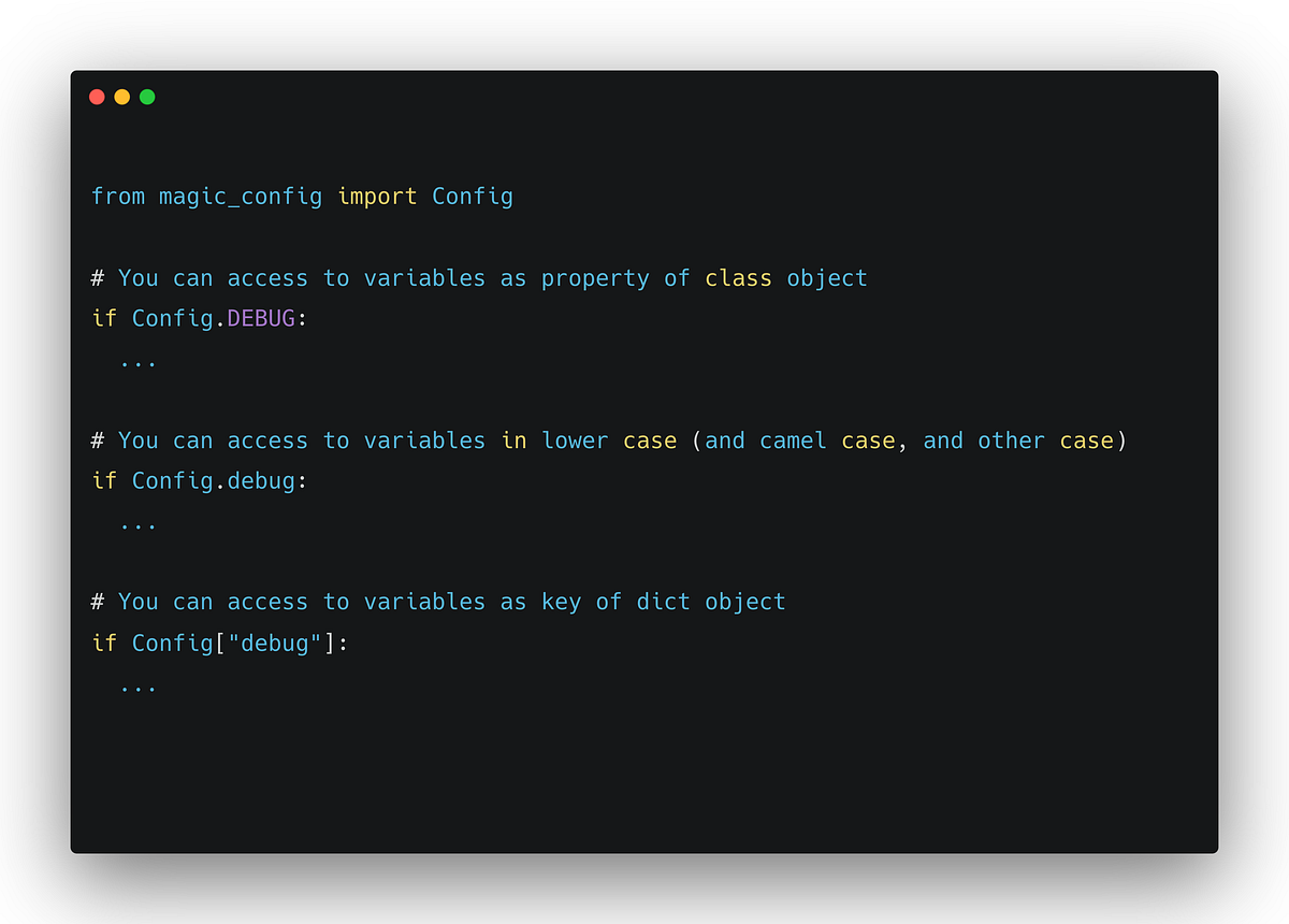 Magic Config Library For Python A Simple Library For Easy Handling Of By Fullstack Cto Medium