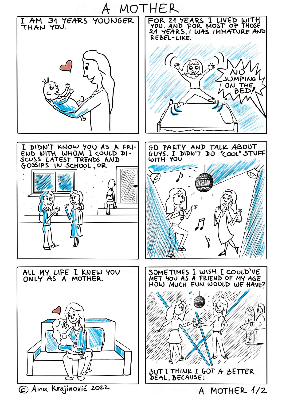 A Mother. A comic for my mom | by Ana Krajinovic | Bedtime stories for ...