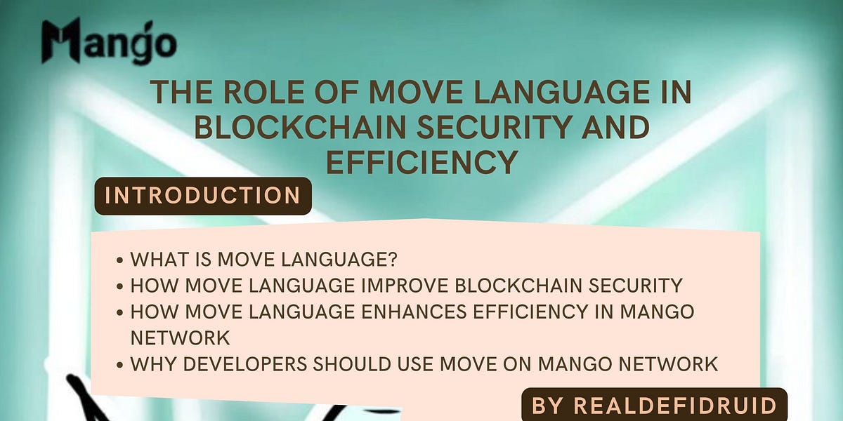 The Role of Move Language in Blockchain Security and Efficiency | by Defi Druid | Mar, 2025 | Medium