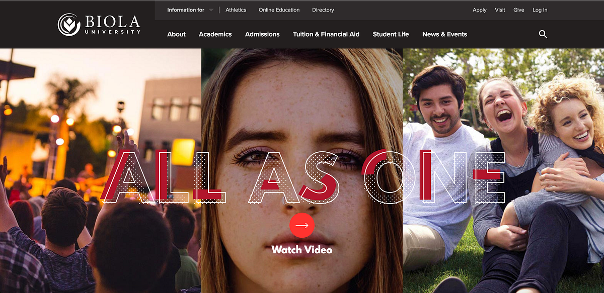 Usability Case Study and Redesign — Biola University | by Eff | Medium