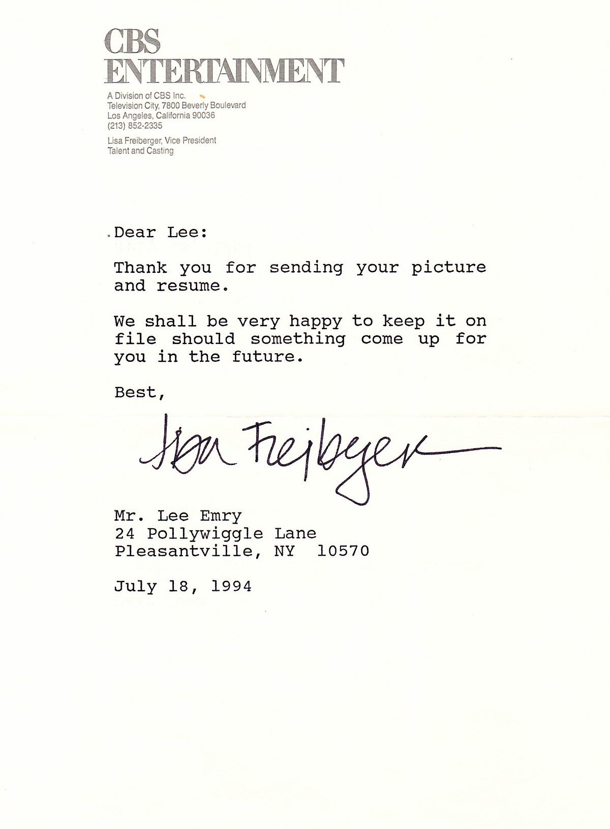 Dear Lisa:. [a long overdue acknowledgment] | by Lee Scharfstein | Medium