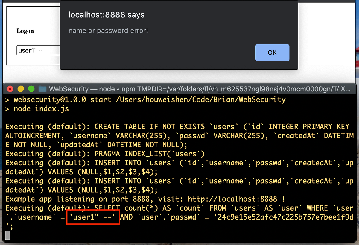Web Security 12— SQL Injection. 1. Intro | by Brian Shen | Medium