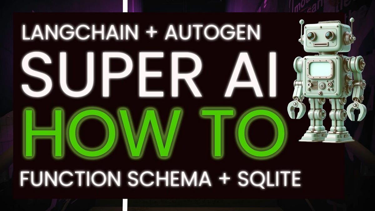 AutoGen + LangChian + SQLite + Schema Function = Super SQL Chabot | by ...