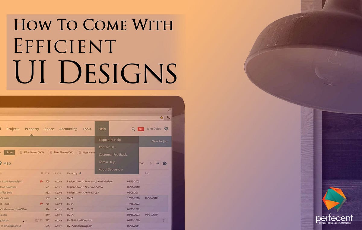 HOW TO COME WITH EFFICIENT UI DESIGNS | by Perfecent | Medium