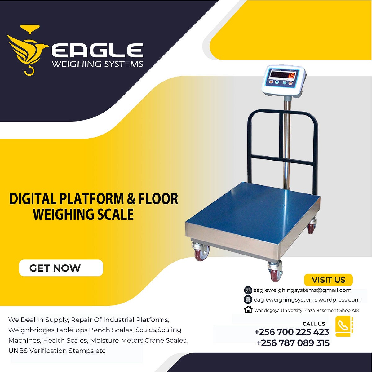 Stainless steel top platform scale with rail in Kampala Uganda+256 (0 ...