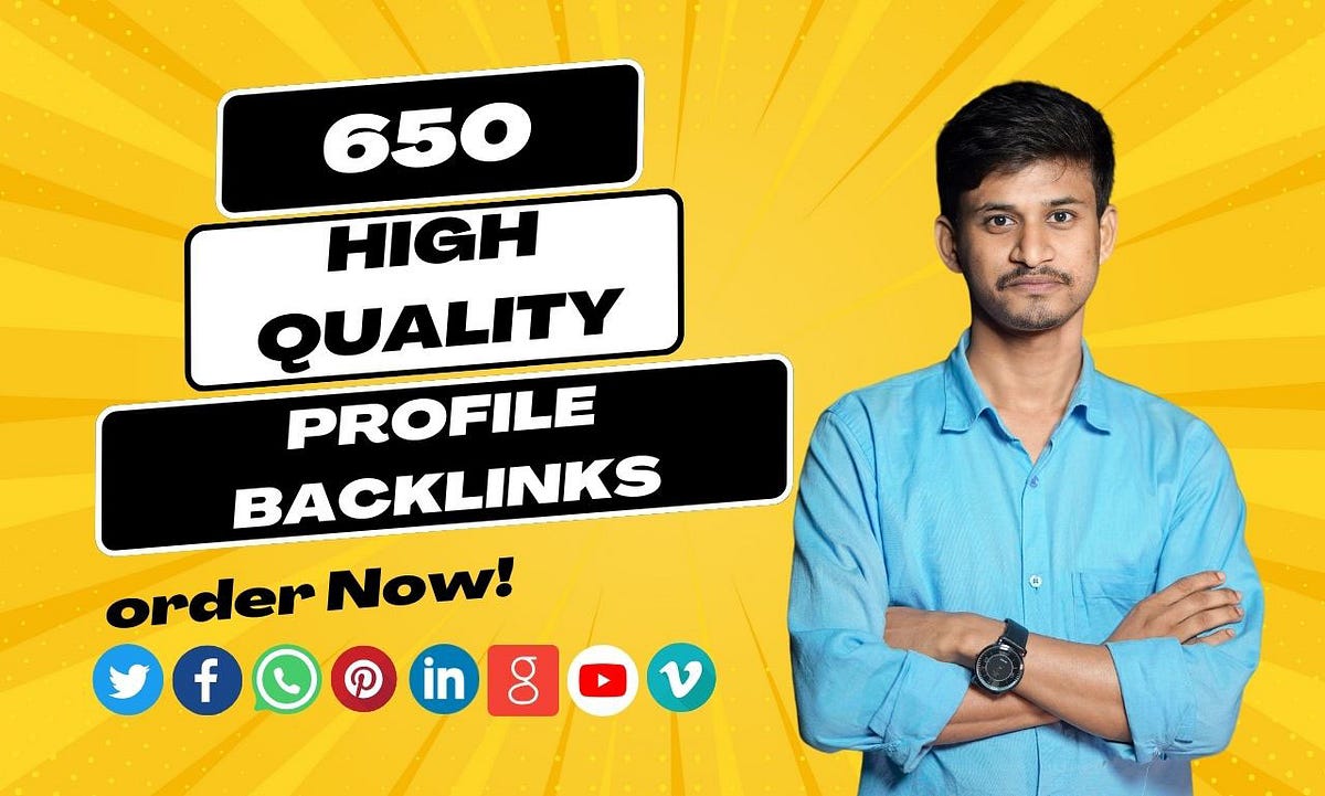 I will do 650 high quality profile backlinks and manually SEO | by ...