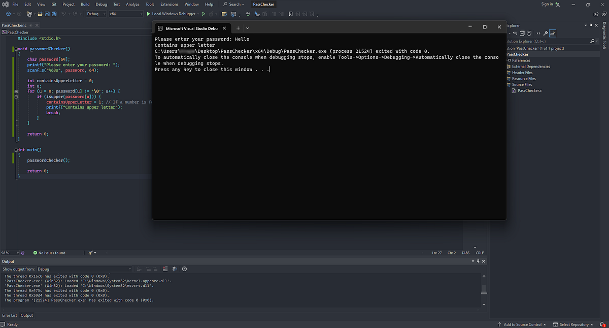 Create a Password Strength Checker in C for Beginners (Part 2) | by JP ...
