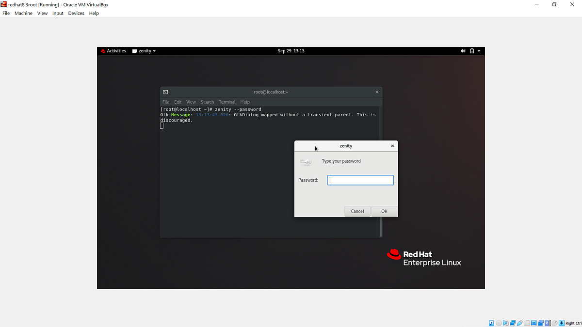 Zenity command in Linux :. Zenity command in Linux provide us the… | by Prajwal Sontakke | Medium