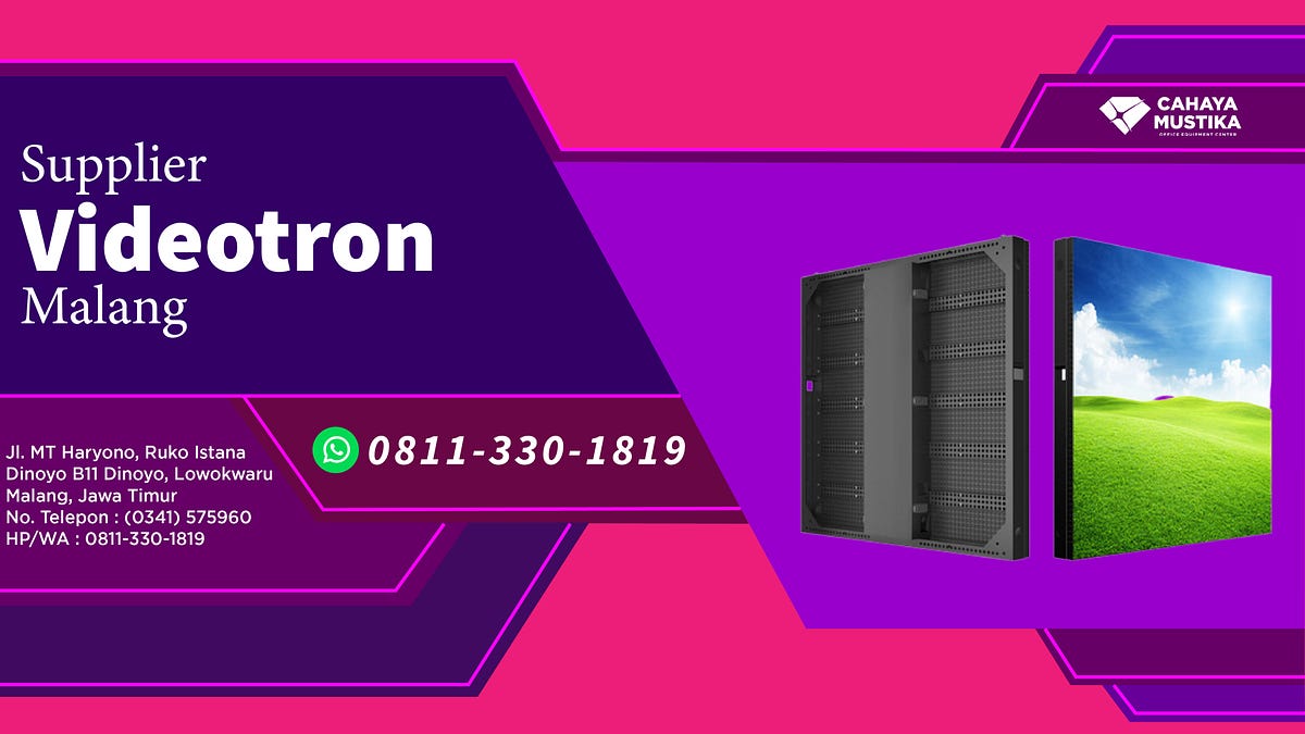 0811–330–1819, Supplier Panel Led Videotron Malang | by ...