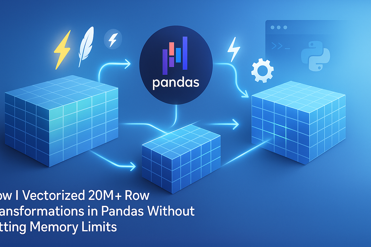 How I Vectorized 20M+ Row Transformations in Pandas Without Hitting Memory Limits | by Bhagya ...