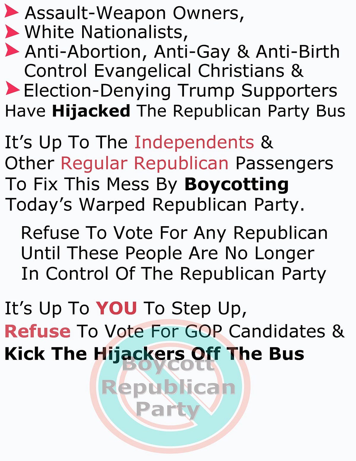 Free To Copy 2024 Election Poster On Saving The Republican Party | by ...