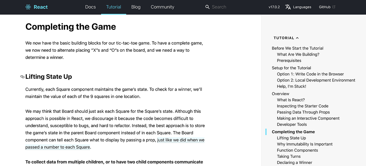 [官網學 React] Tutorial：#3 Completing the Game 完成遊戲 | by Juju 的自學筆記 | Medium