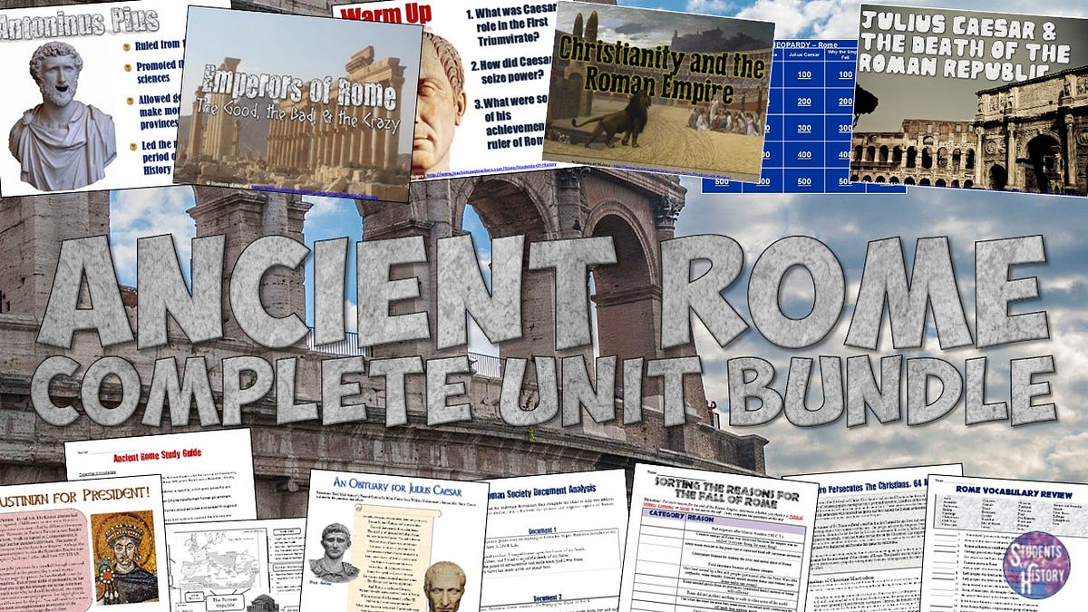Ancient Rome Activities Bundle. This fantastic bundle on Ancient Rome ...