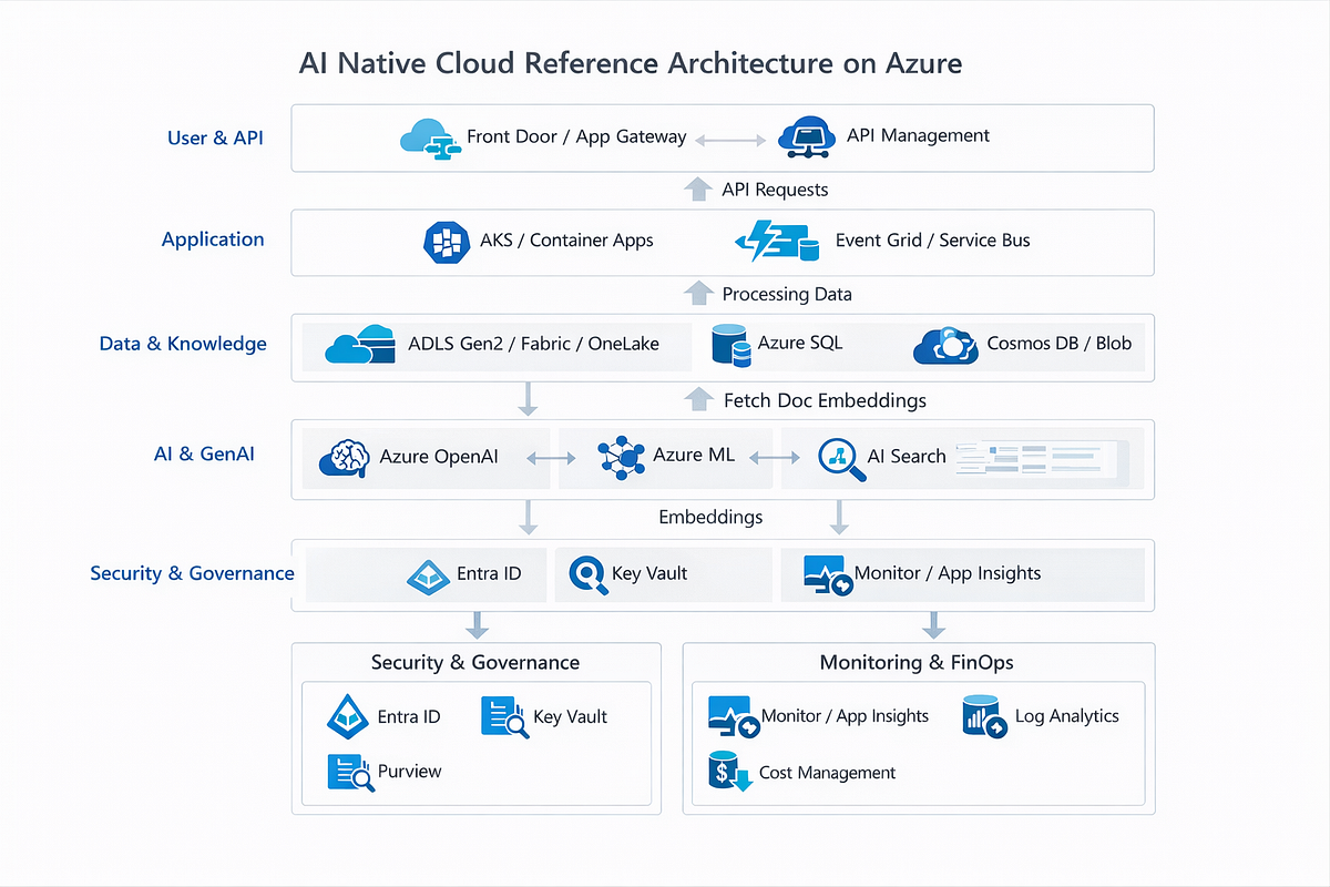 AI Native cloud reference architecture on Microsoft Azure | by Radu Vunvulea | Jan, 2026 | Medium