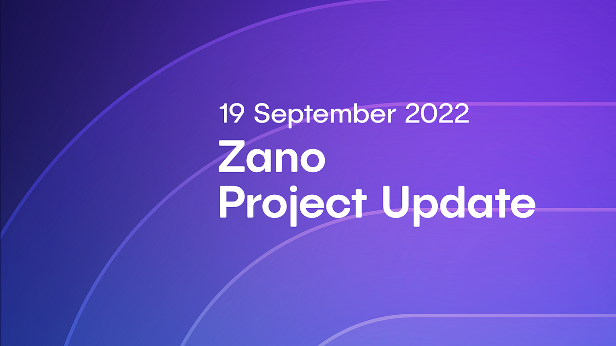 Zano Project Update (19th September 2022) | by Zano | Zano News | Medium