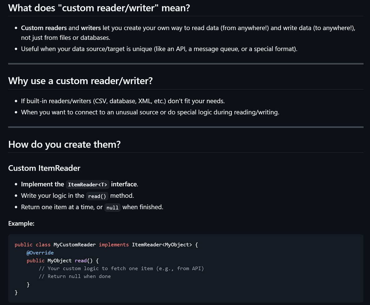 🚀🌟Master the Spring Batch Essentials (Part-16 — Explanation) | by Byte Coders | Sep, 2025 | Medium