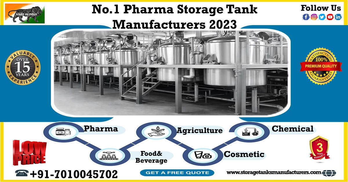 Pharma Tank| Pharma Vessel| Pharma Mixing Tank| SS Pharma Tank ...