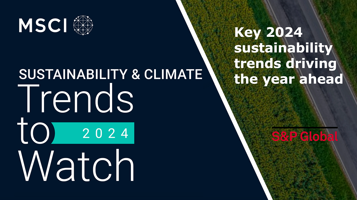 2024 年永續及氣候趨勢｜全球領先永續評級機構 MSCI 及 S&P 的洞察 | by Ruby Wu | BetterPartners
