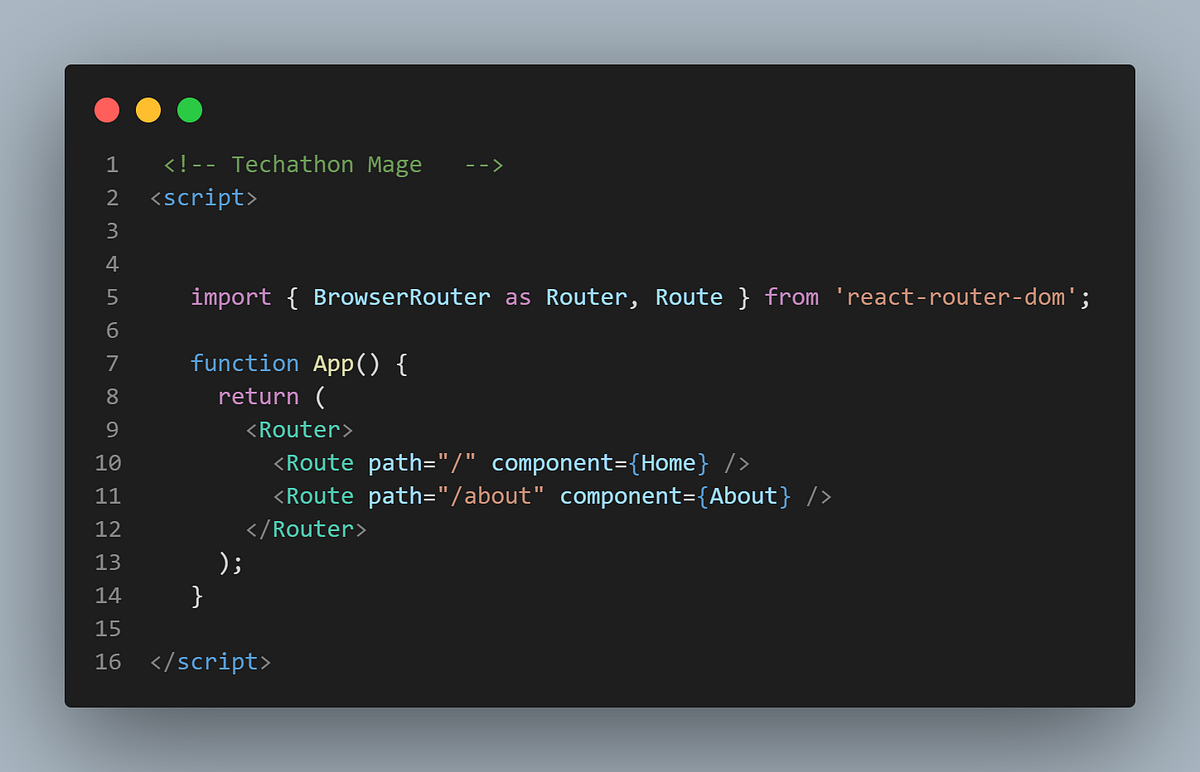 RECAIntroduction to React Router. React Router is a popular library for… | by Techthon | Medium