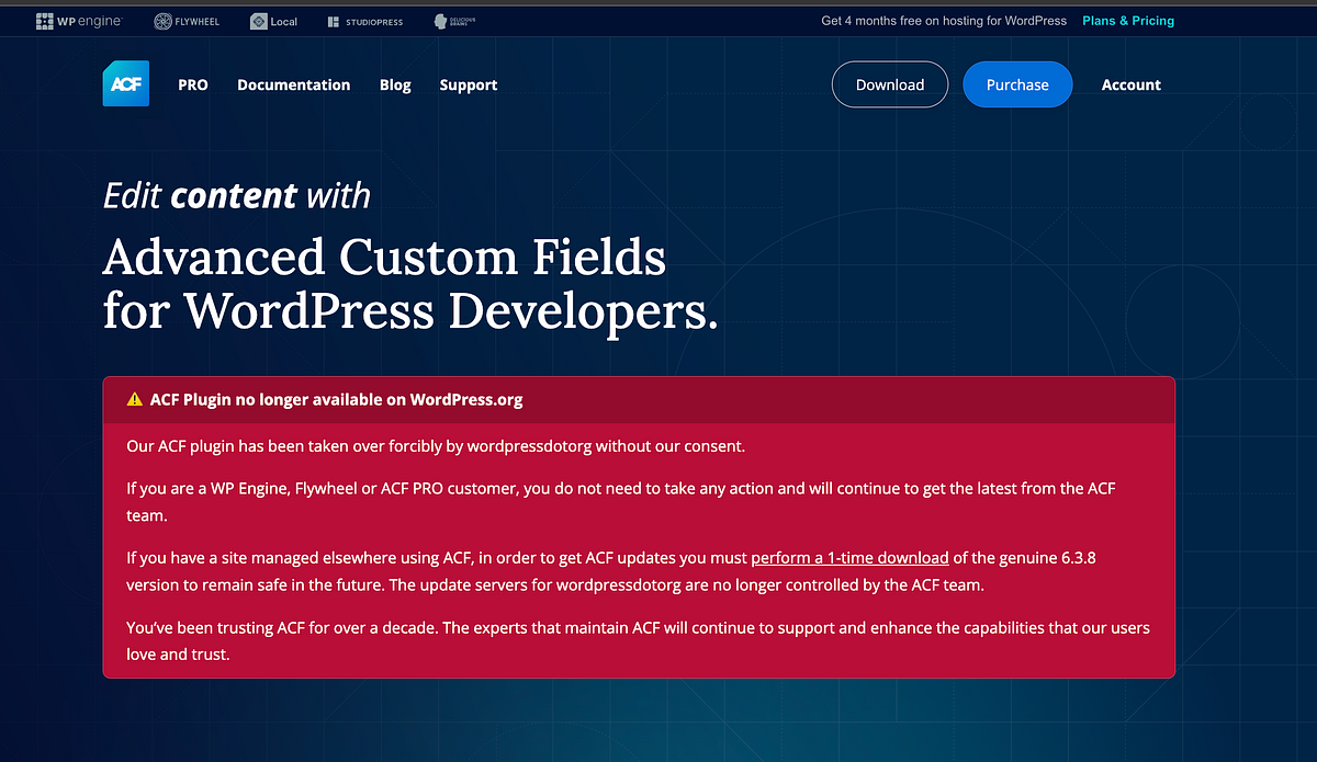 WordPress 6.7 Plugin Development. ACF vs. SCF controversy has shaken the… | by andi | Medium