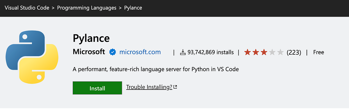 VsCode — Pylance Extension 除錯整理. Pylance 異常問題與解法整理 | by SleeperShark | Medium