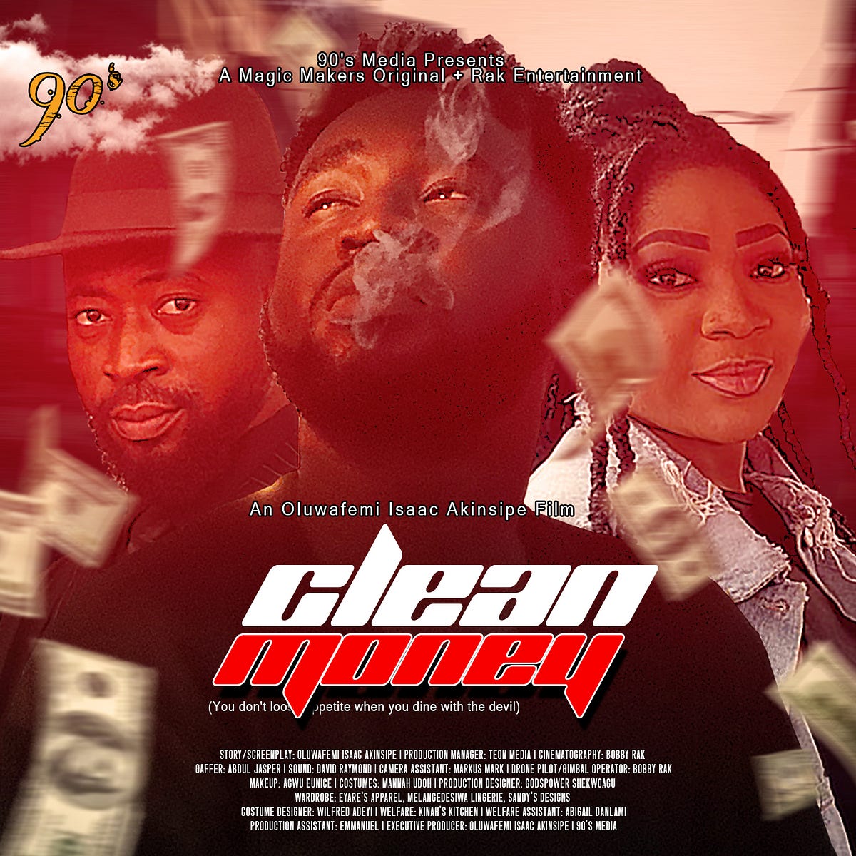 The poster hosting three of the Major Actors, Michael Bakare Adeniyi ...