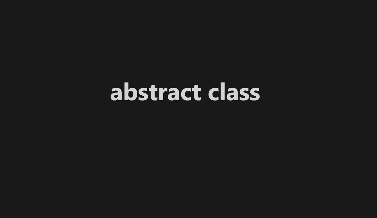 What’s an Abstract class in typescript ? | by MrNikhillyadav | Dec ...