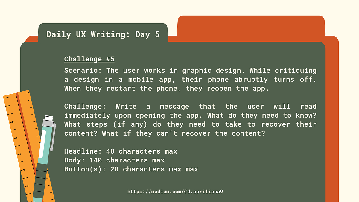 My Daily UX Writing Challenge: Day 5 - Auto-save Activation | by Dinar ...