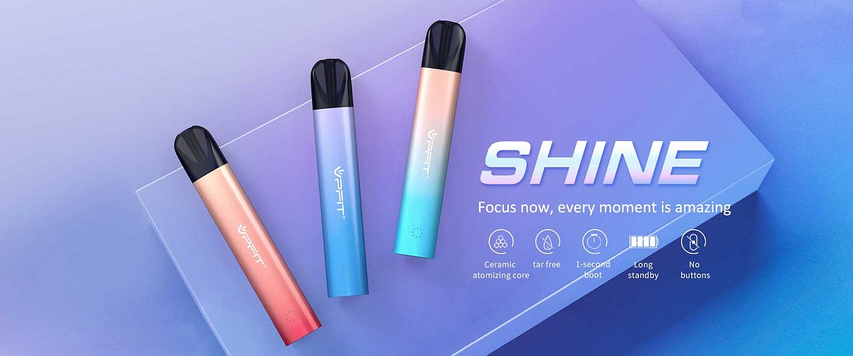 China Nicotine Vape Factory VPFIT Shine Pod E-cigarette | by VPFIT ...