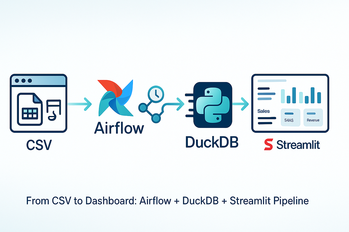 From CSV to Dashboard: Airflow + DuckDB + Streamlit Data Pipeline | by Hash Block | Medium