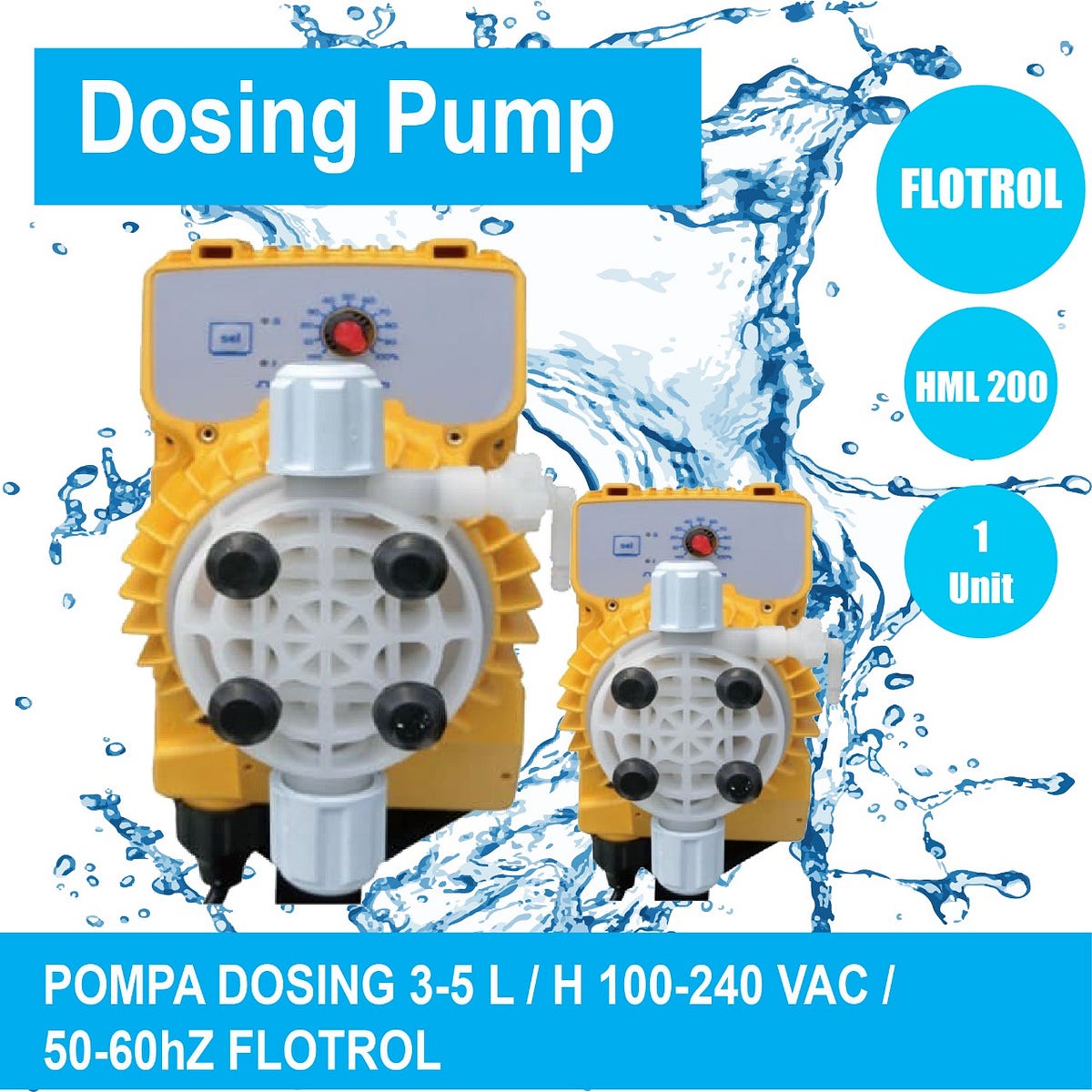Jual Dosing Pump 3–5 lph FLOTROL Pompa Injeksi Kimia Pompa Dosing HMS ...