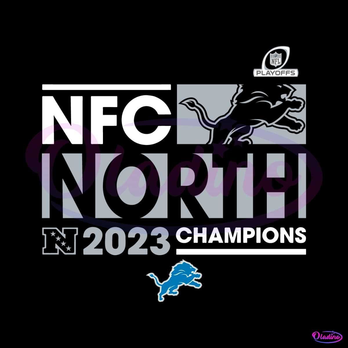 NFC North 2023 Champions Detroit Lions SVG - Nicholas Sharp - Medium