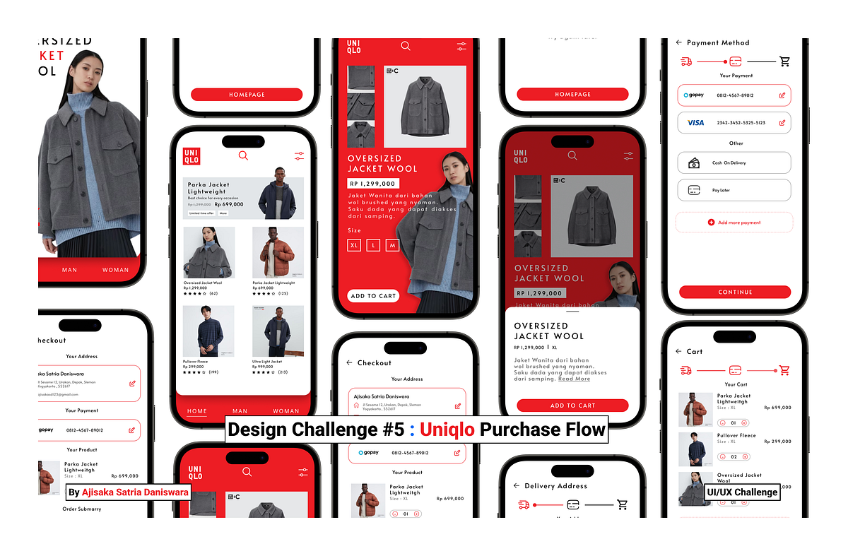 Design Challenge #5 : Re-Design Uniqlo Purchase Flow - Ajisaka Satria ...