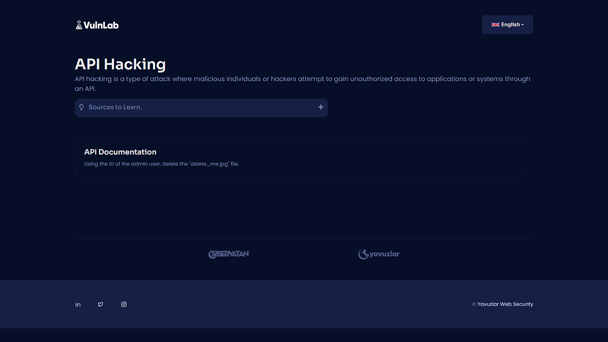 [Training Labs] VulnLab — API Hacking | by war machine | Medium