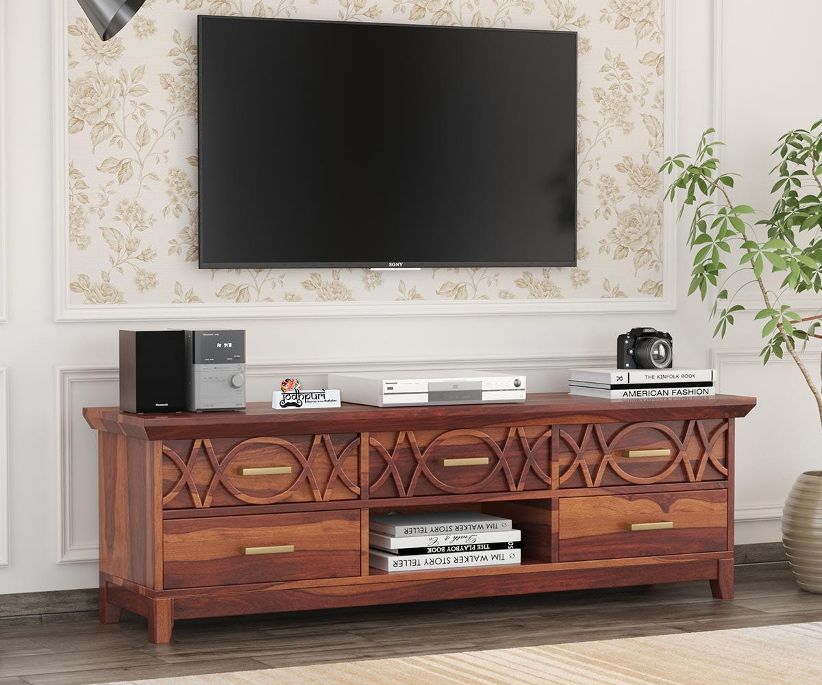 Latest Wooden TV Unit Design for Hall 2024 in India | by Mangilal Jatol ...