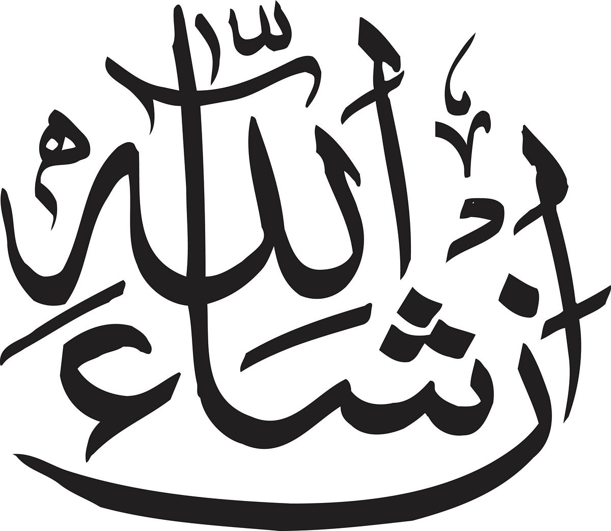 Hidden gems of Insha Allah. Calligraphy Vectors by Vecteezy | by ...