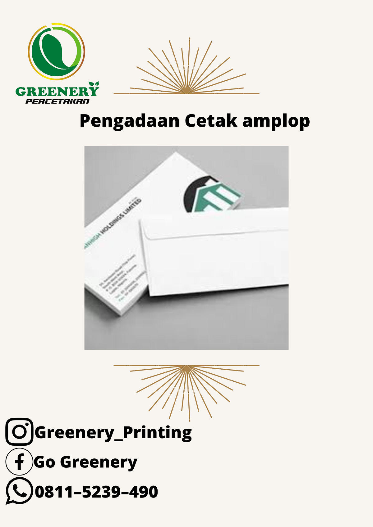 Pusat Pengadaan Cetak amplop di Kasongan Katingan Hub 0811 5239 490 WA | by Nurfajrigreenery ...